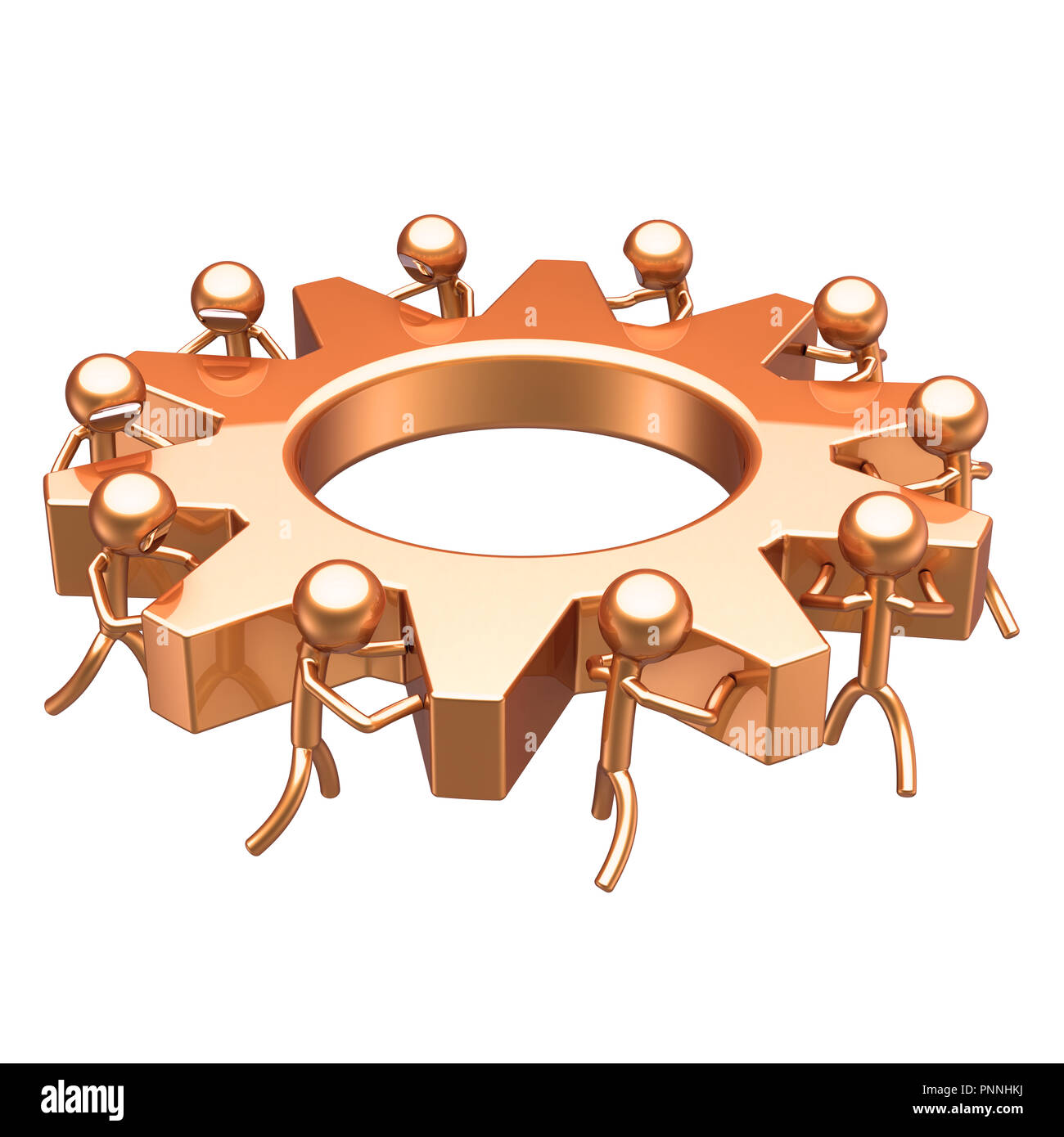 partnership, human resources cooperation concept. business process ...