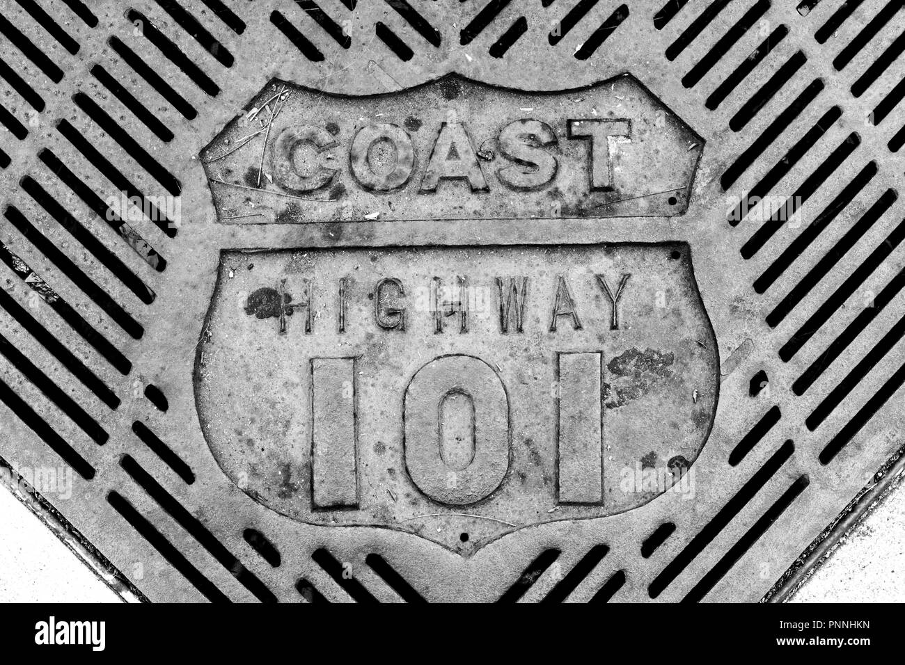 Interstate Sign Black And White