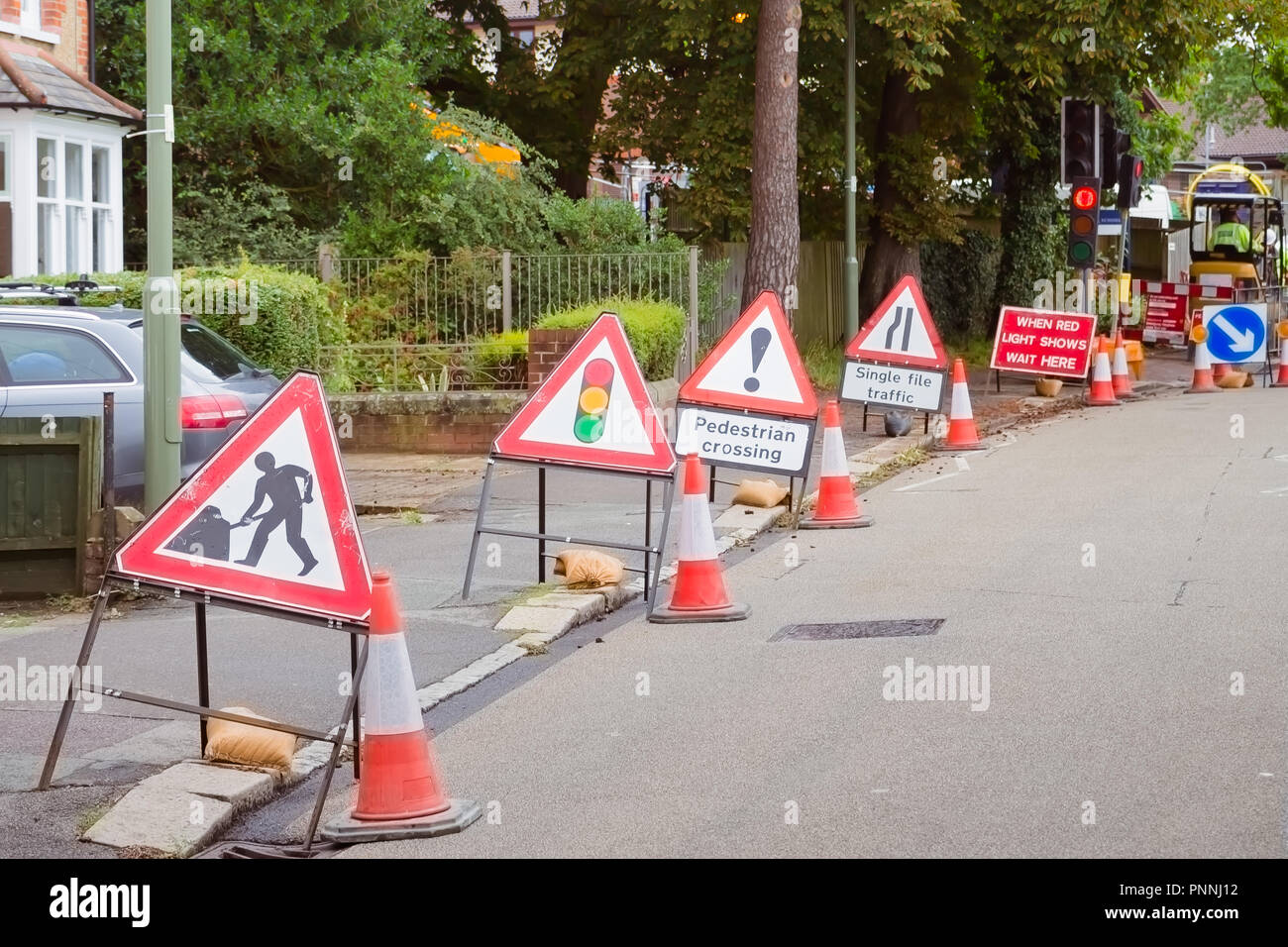 Roadwork signs hi-res stock photography and images - Alamy