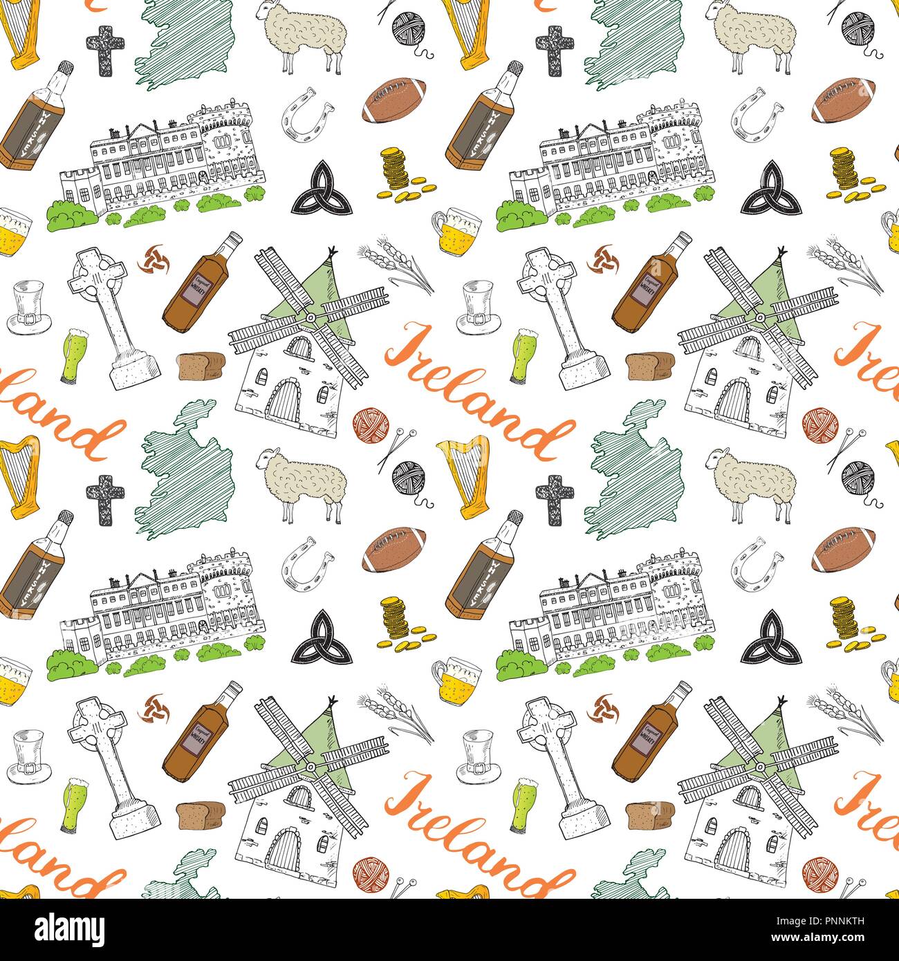 Celtic harp drawing hi-res stock photography and images - Alamy