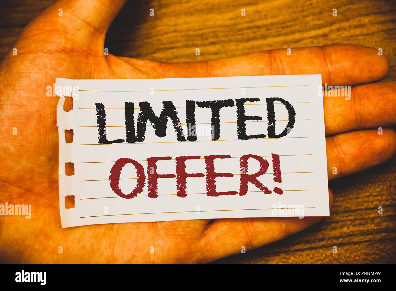 Handwriting text writing Limited Offer Motivational Call. Concept ...