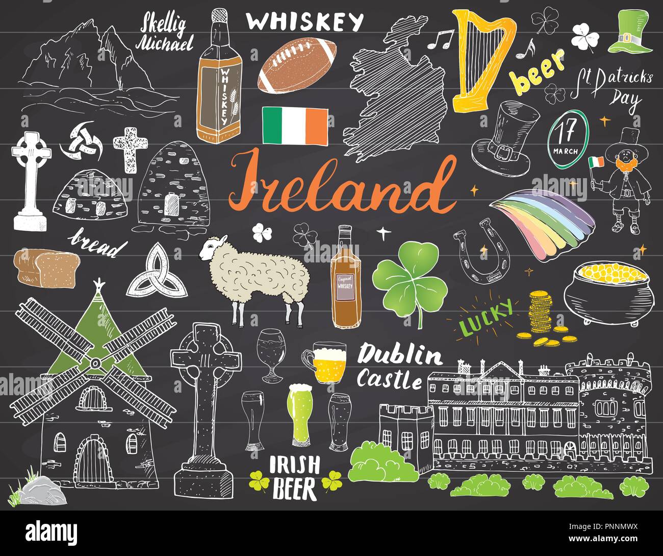 Whiskey irish flag Stock Vector Images - Alamy