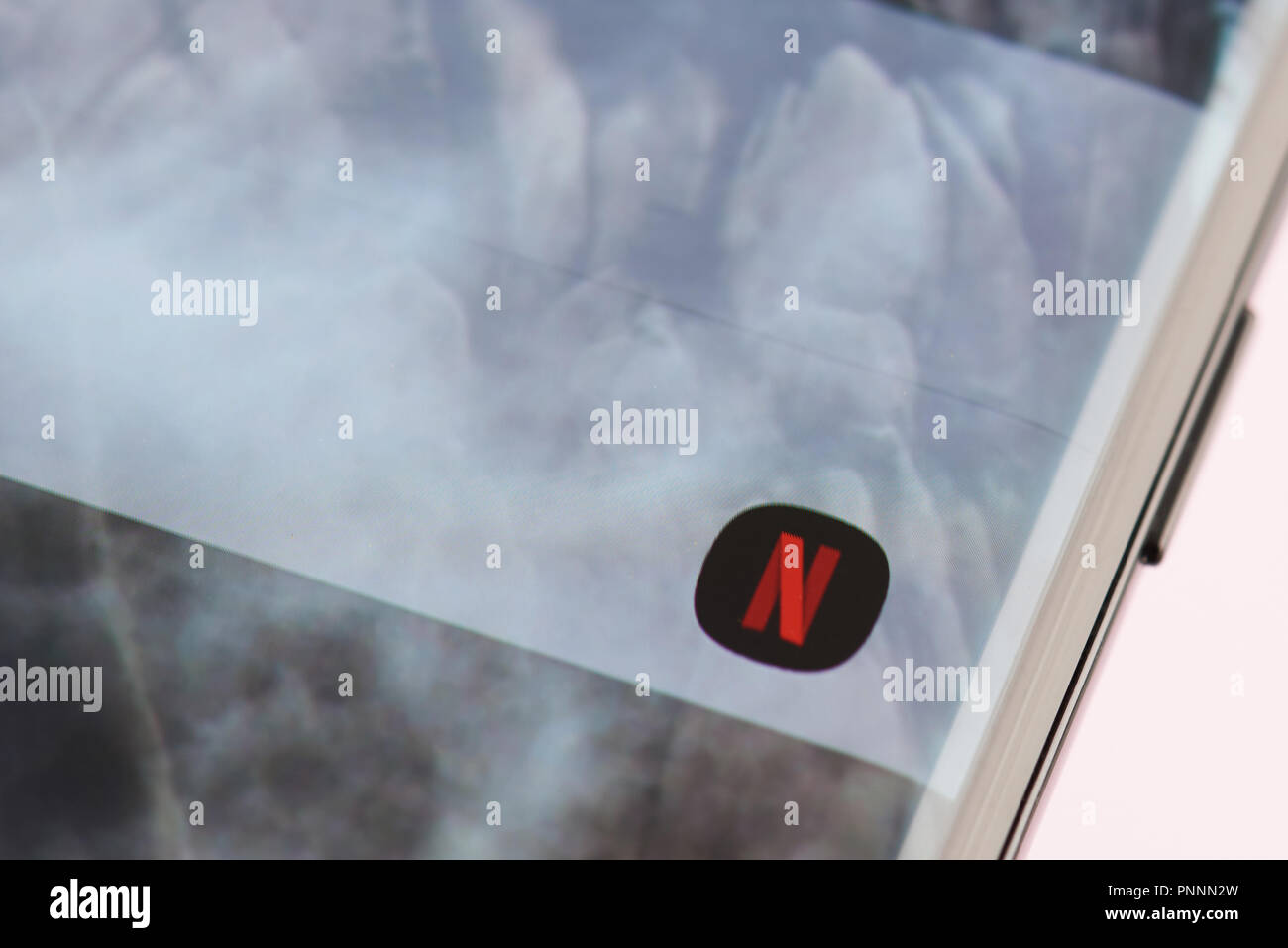 Watching netflix screen hi-res stock photography and images - Alamy