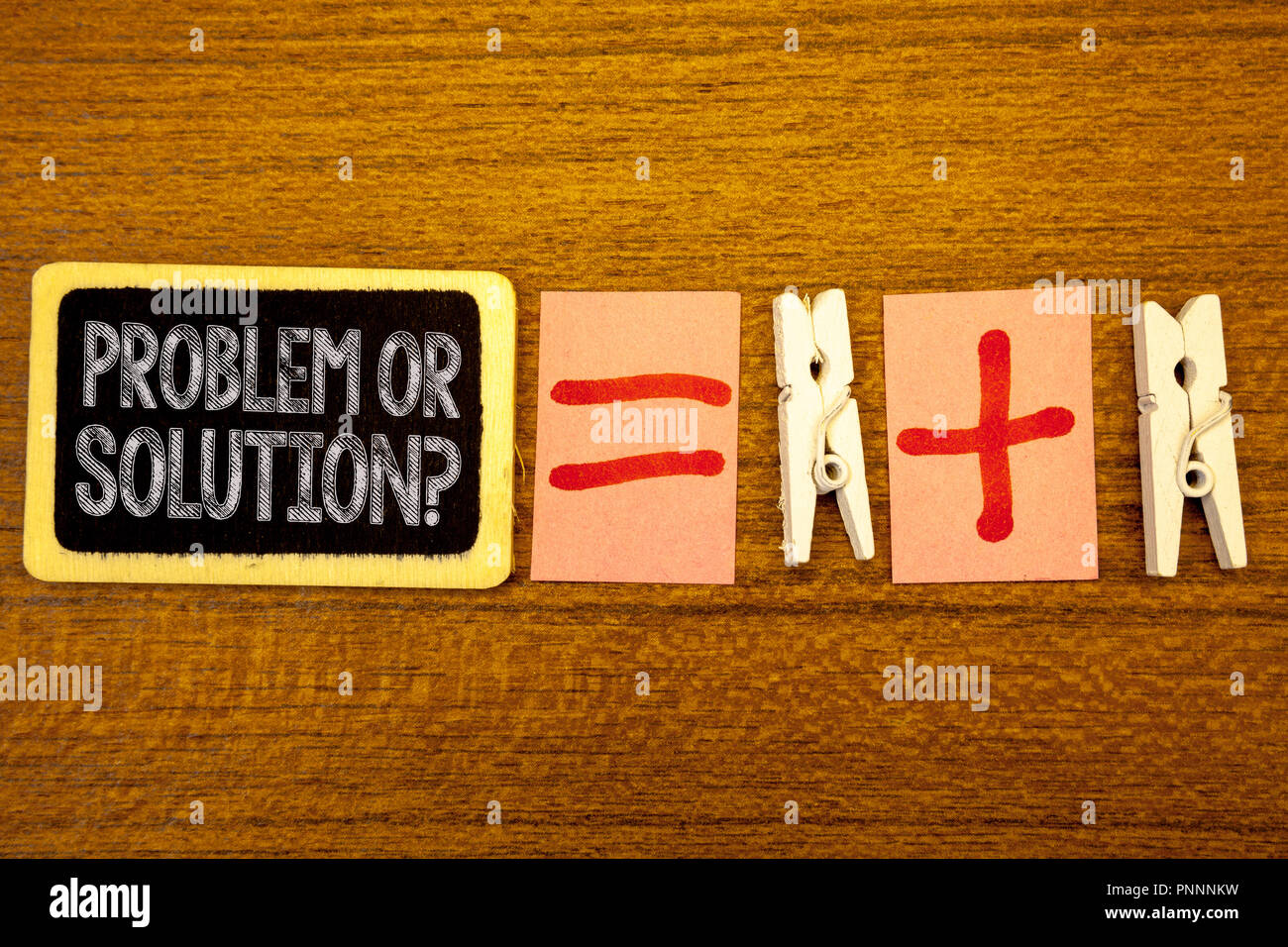 Handwriting text Problem Or Solution Question. Concept meaning Think Solve Analysis Solving ...