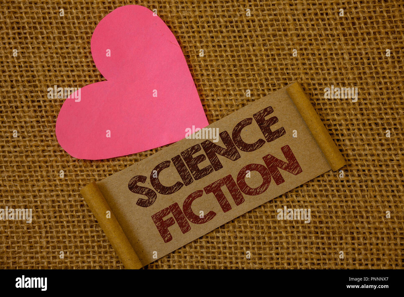 Handwriting text Science Fiction. Concept meaning Fantasy Entertainment ...