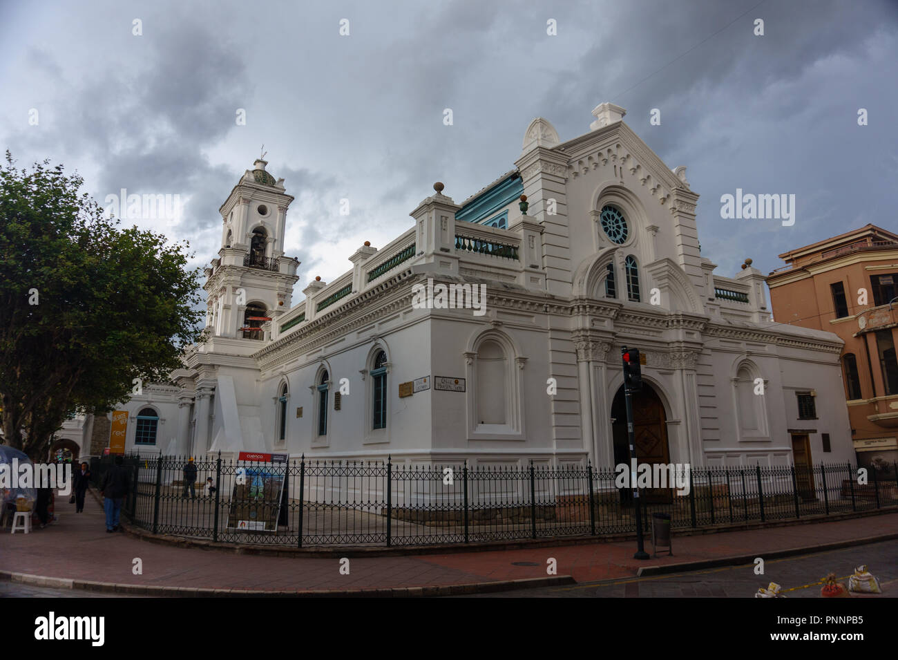 church in cuenca, ecuador Stock Photo - Alamy