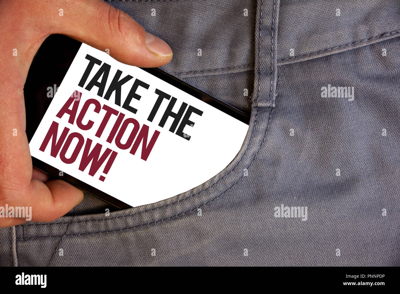 Word writing text Take The Action Now Motivational Call. Business ...