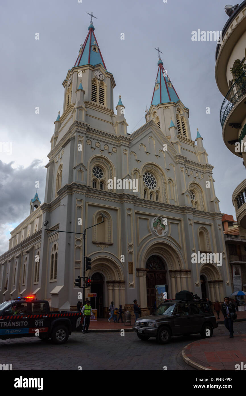 church in cuenca, ecuador Stock Photo - Alamy