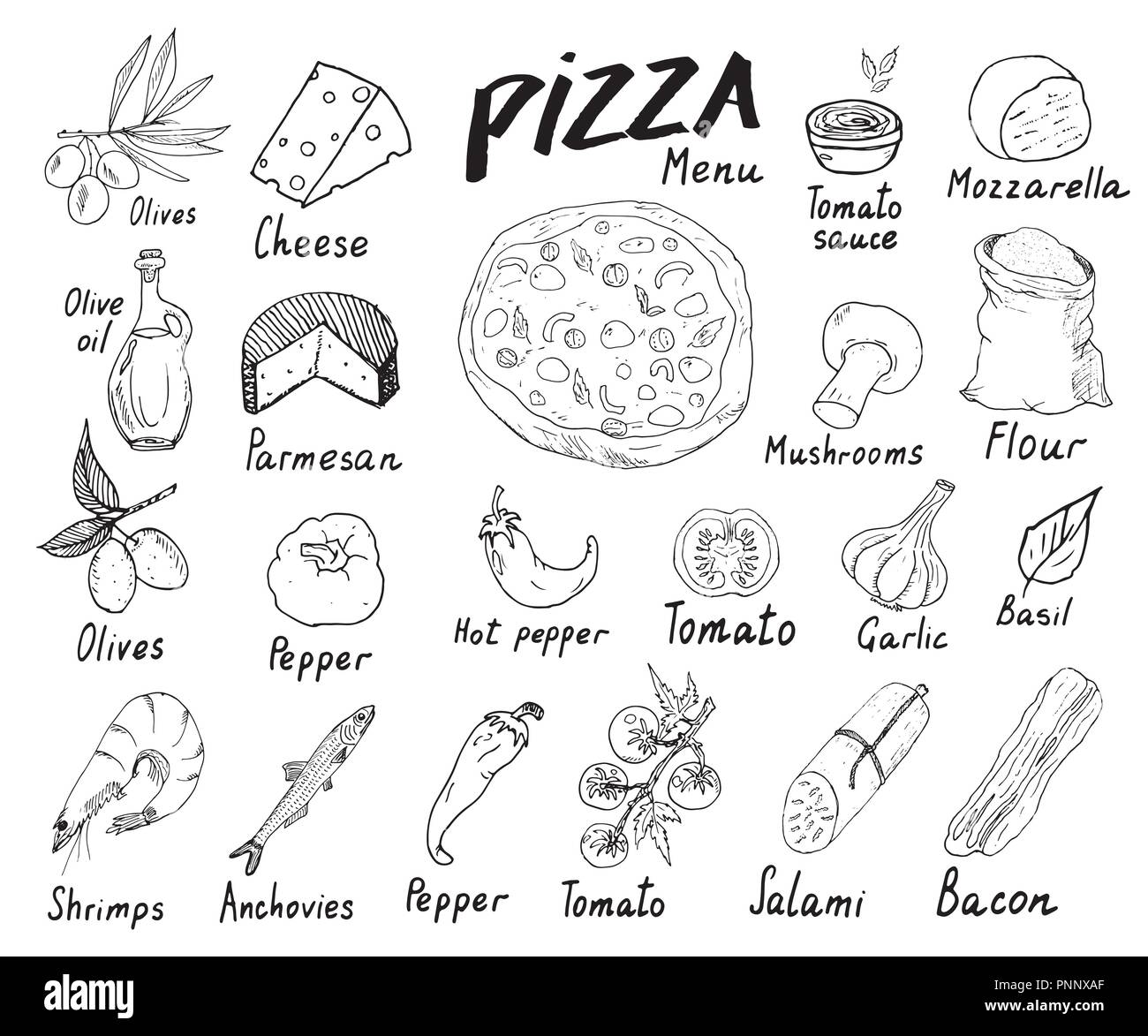 Pizza Topping Templates