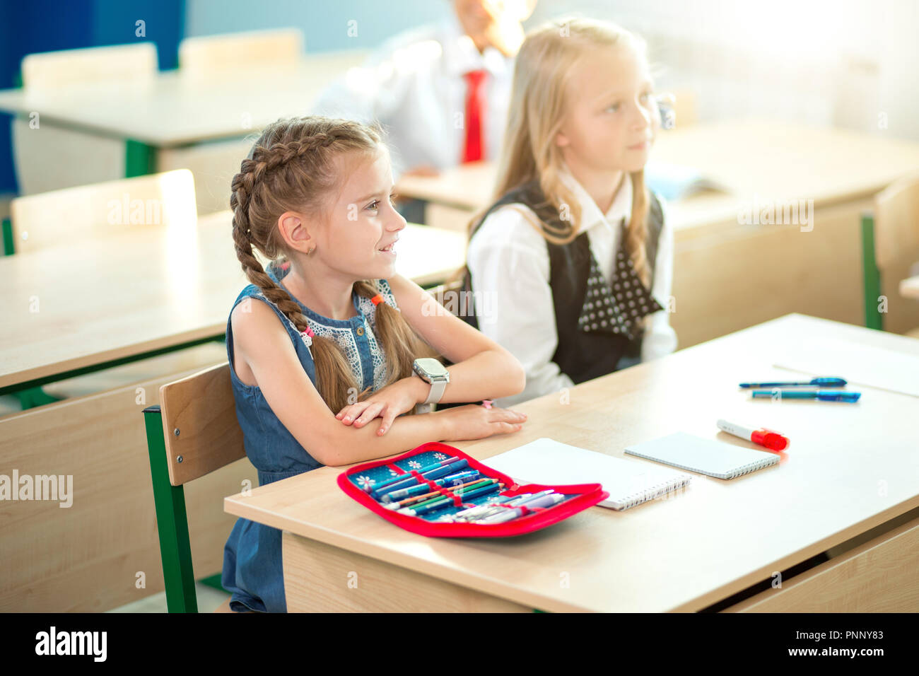 Junior high school girls portrait hi-res stock photography and images ...