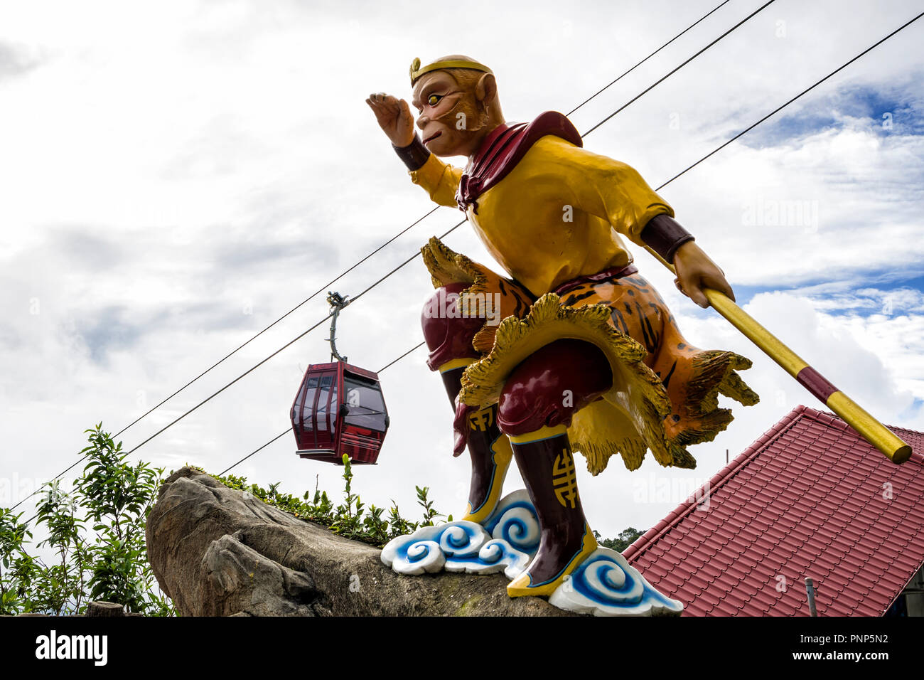 Monkey god pose hi-res stock photography and images - Alamy