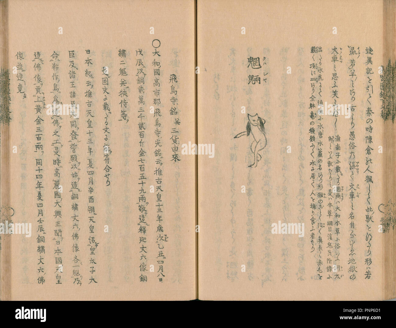 Kasha from Chisoumanroku by Kayahara Sadamu, 1833 (Tenpo 4 Stock Photo ...