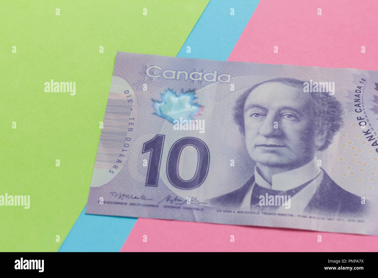 Canadian polymer banknotes hi-res stock photography and images - Alamy