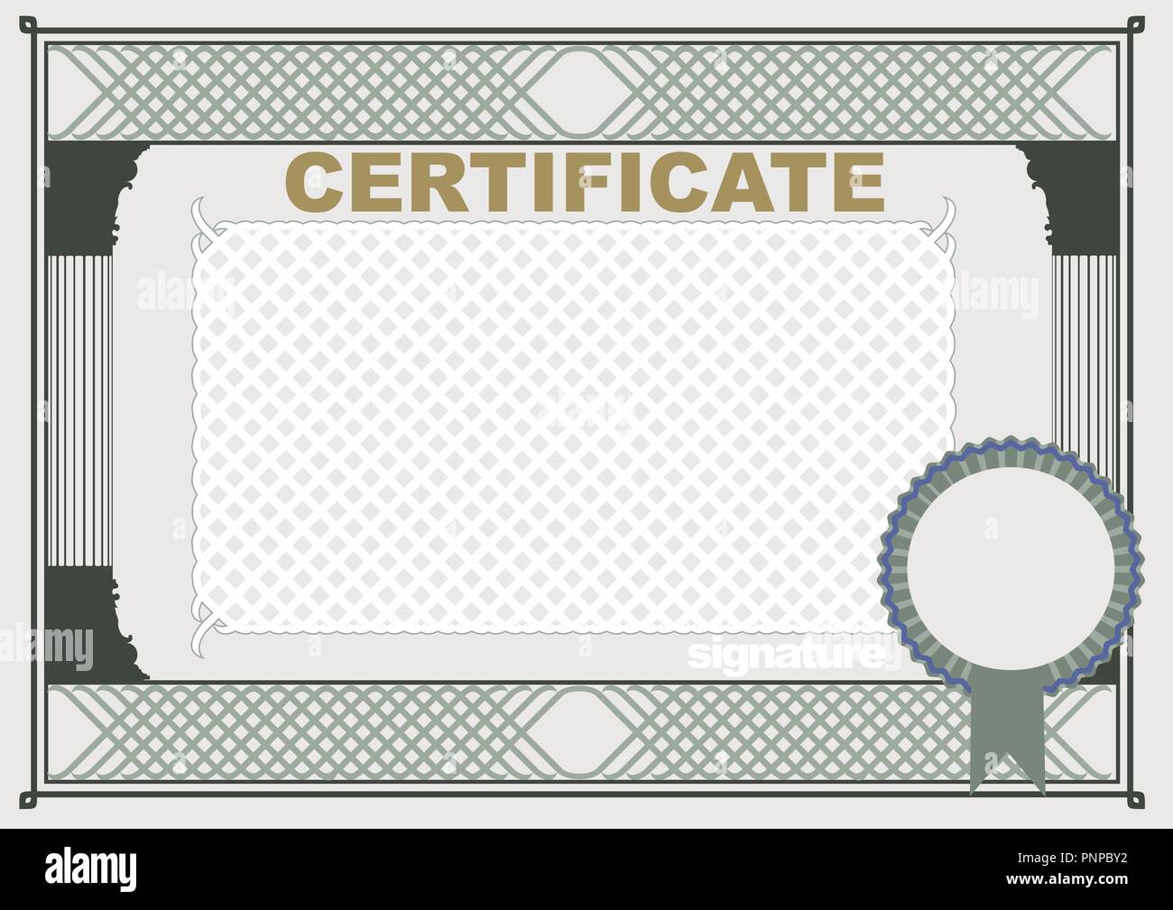 Elegant appreciation certificate template design hi-res stock ...