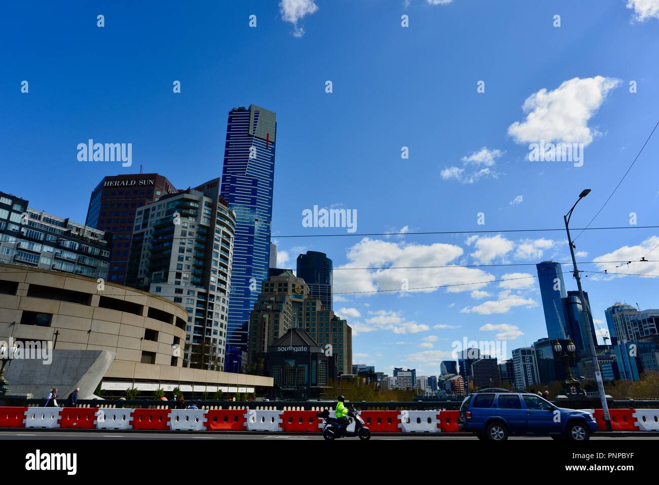 Yarra River as seen from Princess bridge, Melbourne VIC, Australia ...