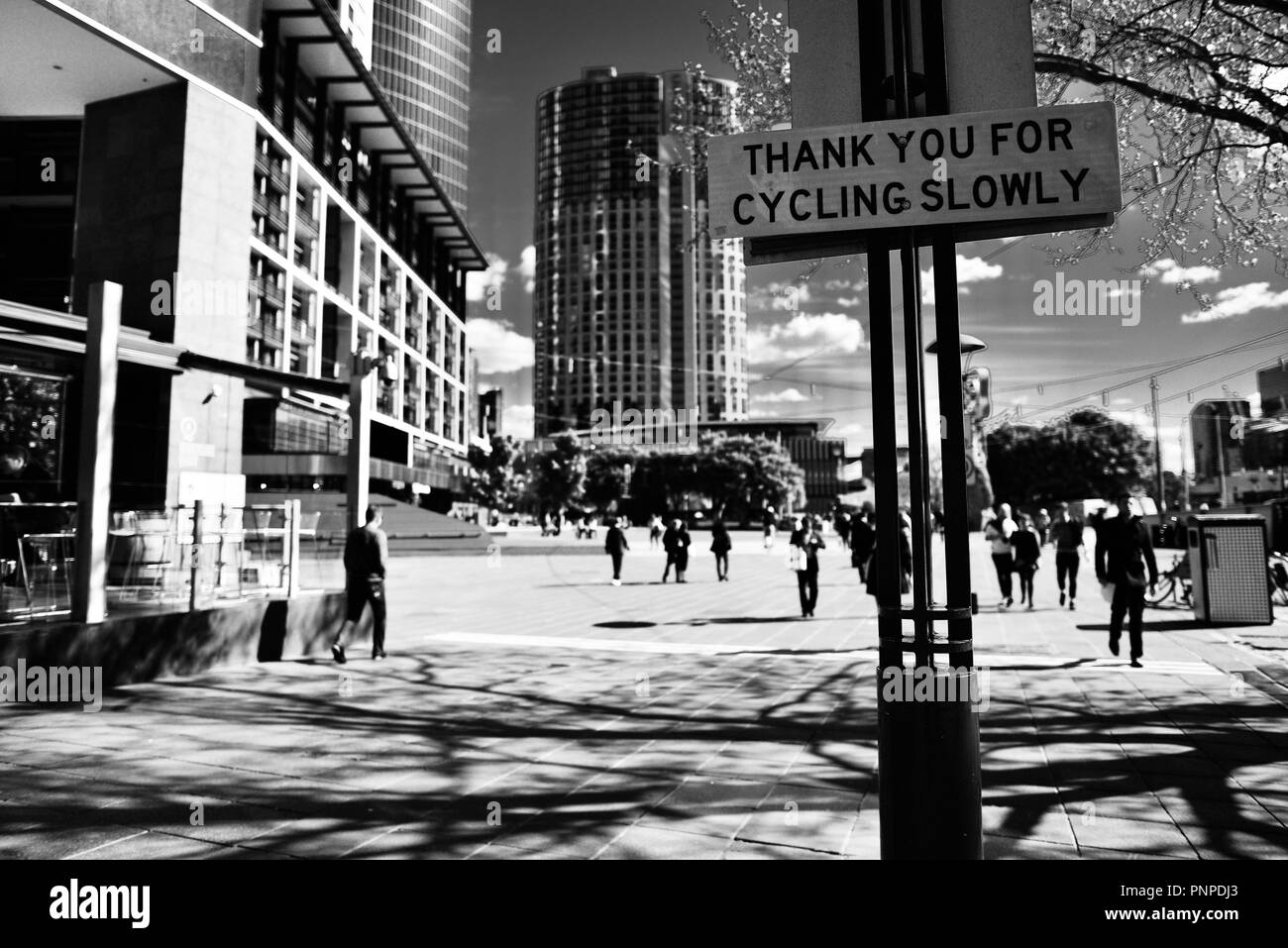 Melbourne street sign Black and White Stock Photos & Images - Alamy