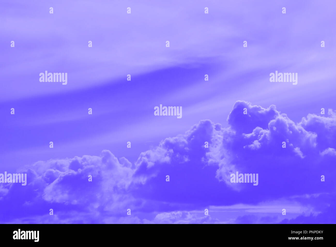 Cloudy sky in purple hues Stock Photo - Alamy
