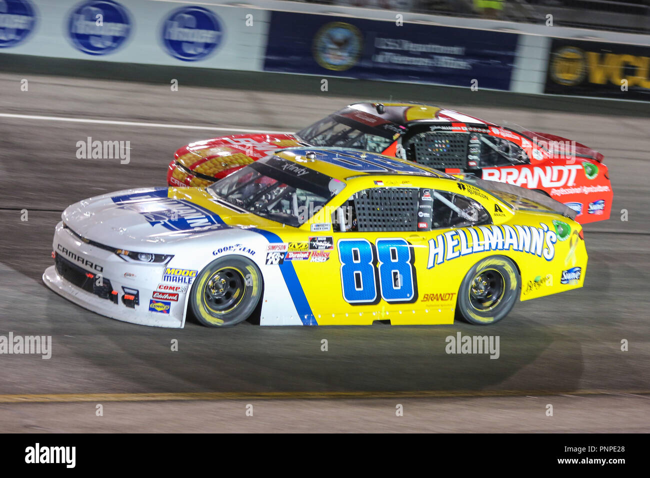 September 21, 2018: NASCAR Xfinity Series drivers and teammates Dale ...