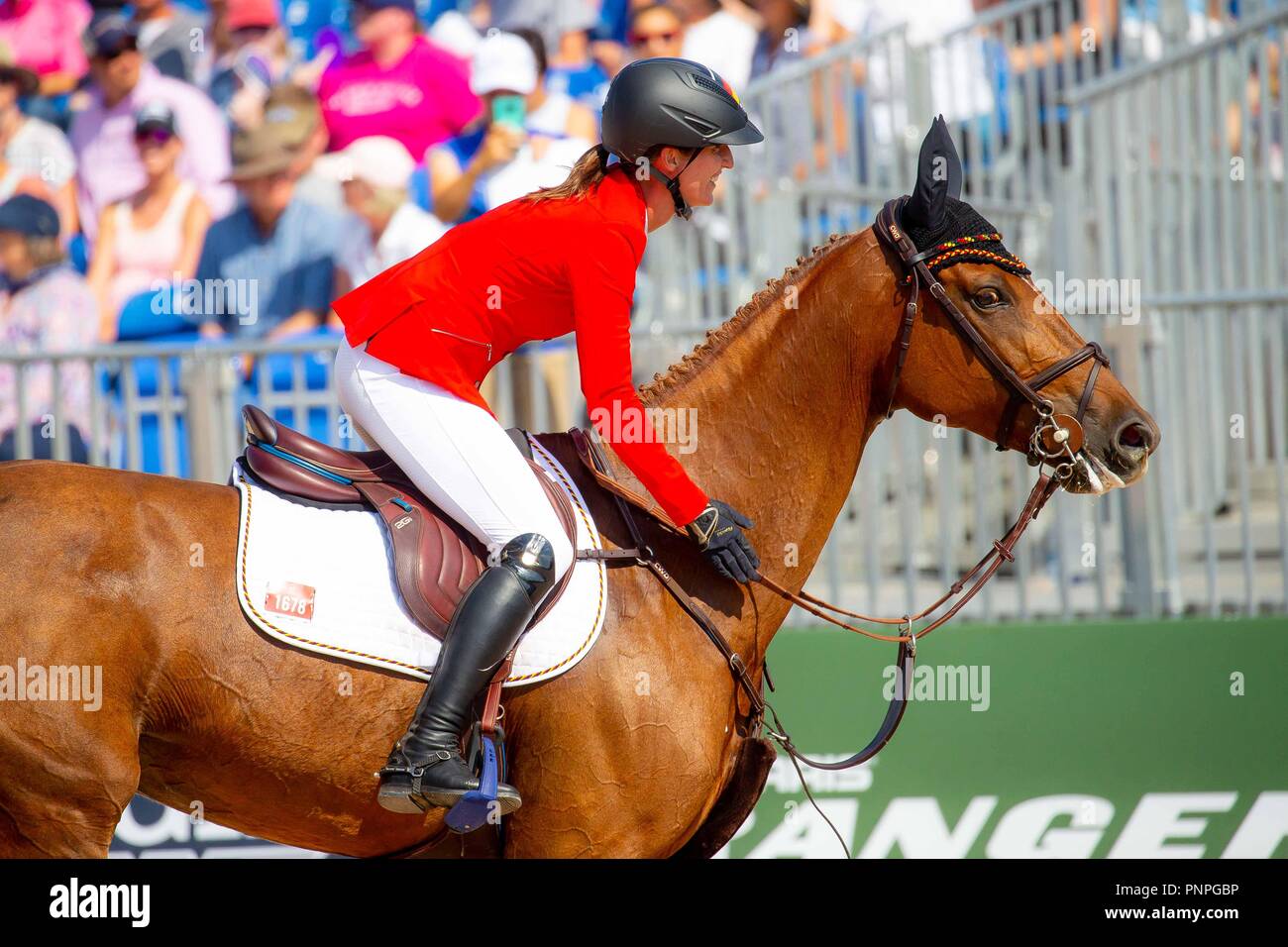 North Carolina, USA. 21st Sept 2018. Team Bronze. Simone Blum riding ...
