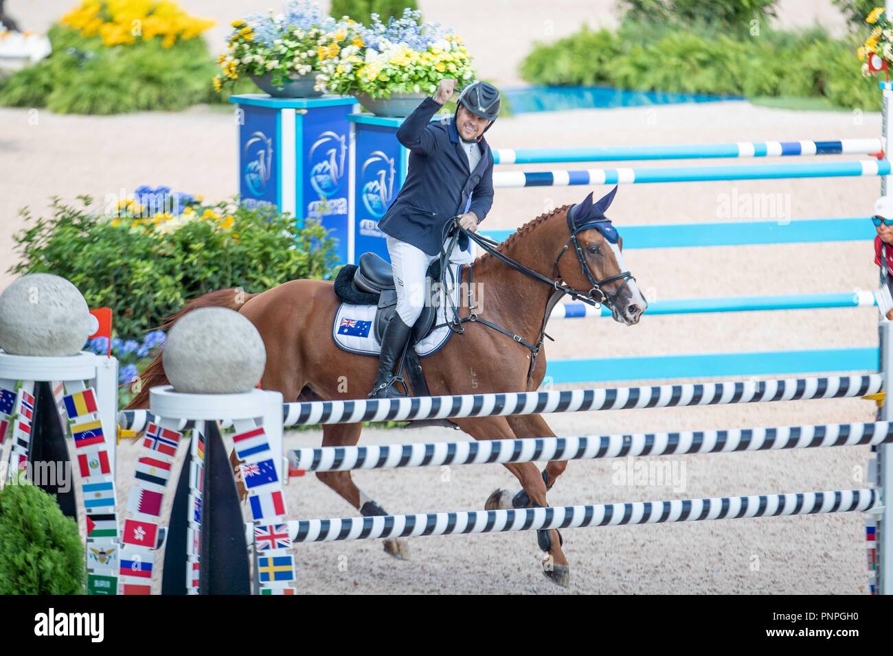 North Carolina, USA. 21st Sept 2018. Show Jumping Team & Individual ...
