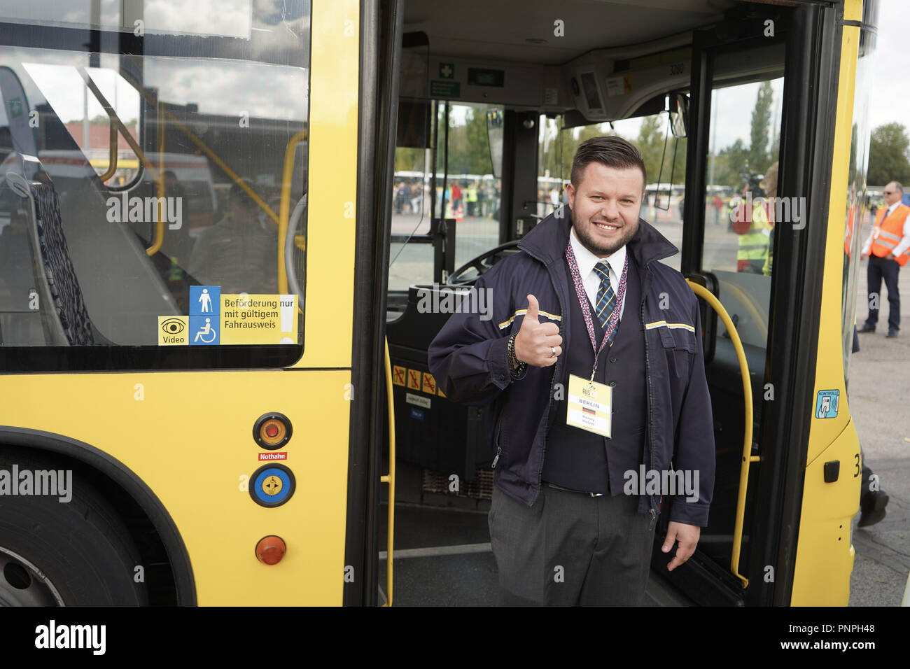 Bus driver in depot berlin hi-res stock photography and images - Alamy