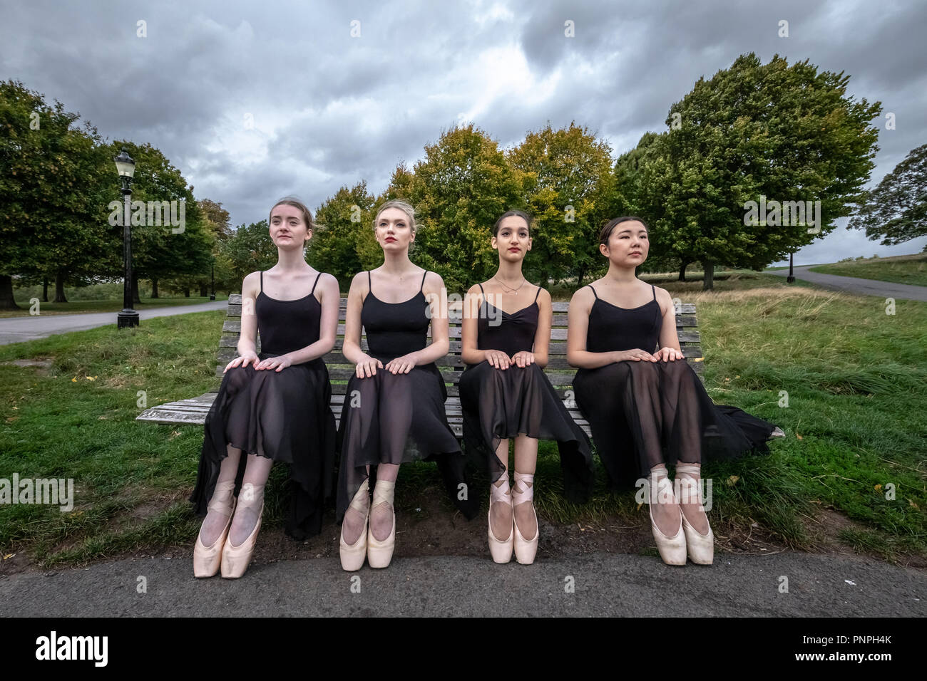 London, UK. 22nd September, 2018. Dancers from Semaphore Ballet Company ...