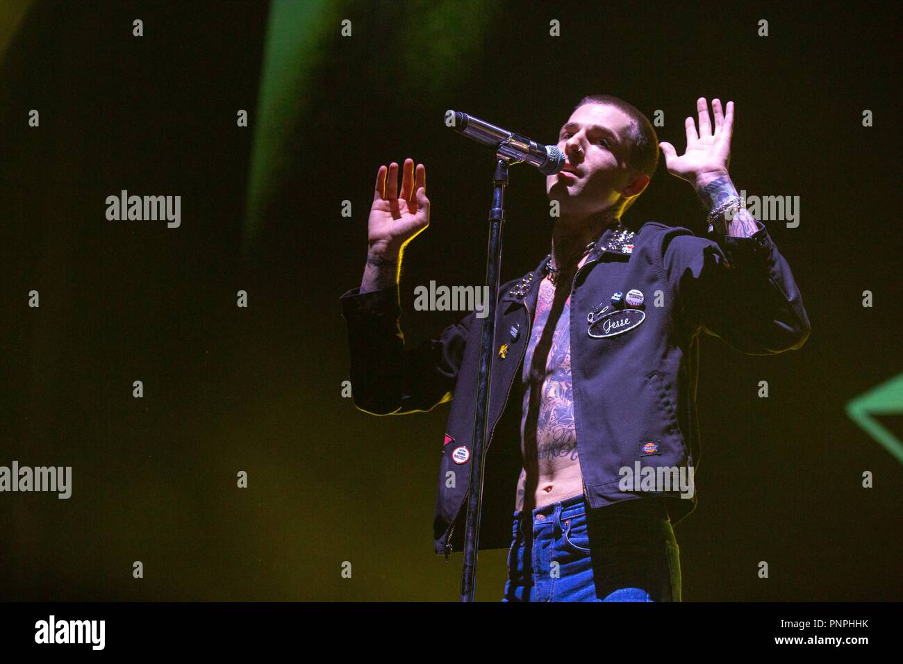 Las Vegas, Nevada, USA. 21st Sep, 2018. JESSE RUTHERFOD of The ...