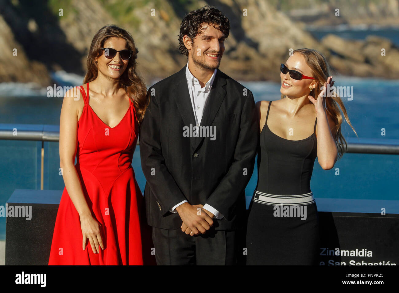 San Sebastian, Spain. 22nd Sep, 2018. Laetitia Casta, Louis Garrel and ...