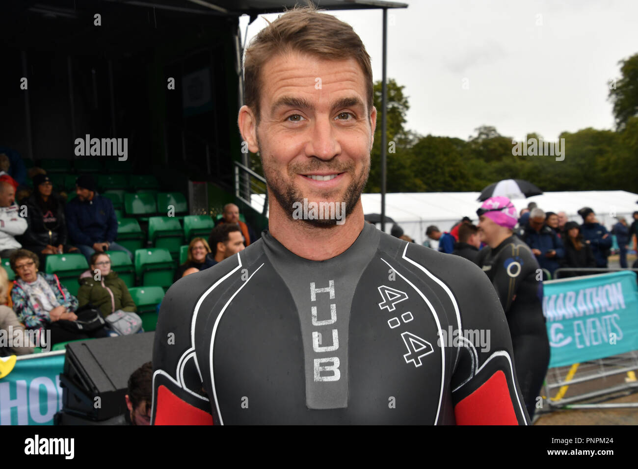 Leon Taylor Swim Serpentine 2018, London, UK. 22 September 2018. Credit ...