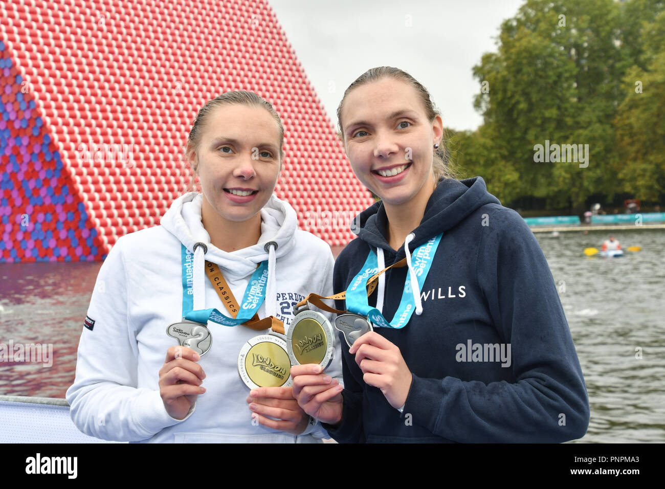 Swim serpentine medal hi-res stock photography and images - Alamy
