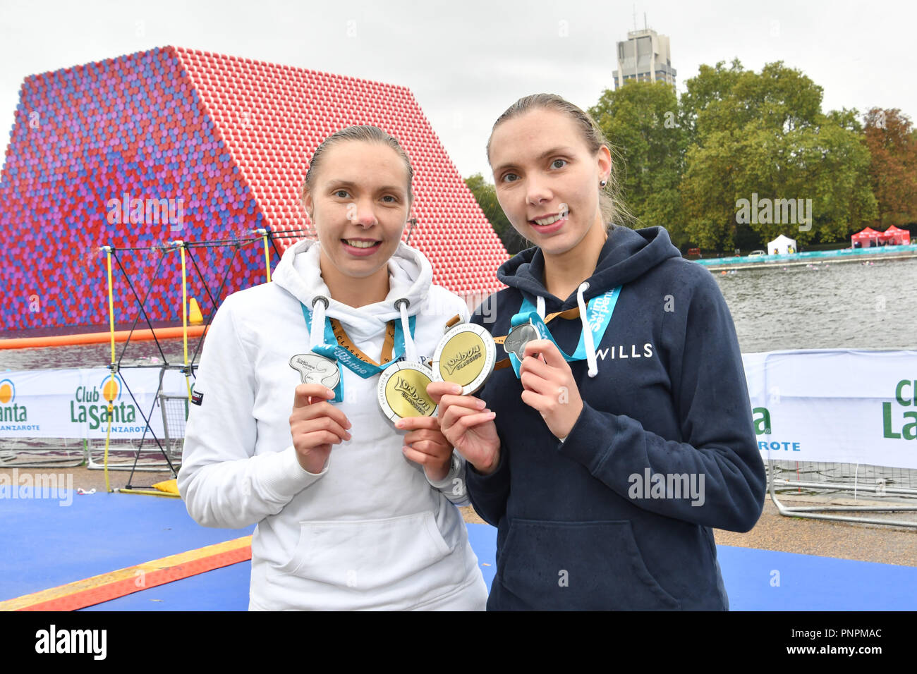 Katherine Gray,Katrina Gray is a Twin sister receive a medal Swim ...
