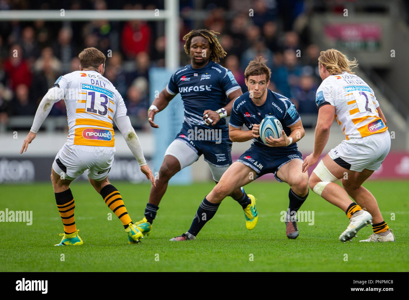 AJ Bell Stadium, Salford, UK. 22nd Sep, 2018. Gallagher Premiership ...