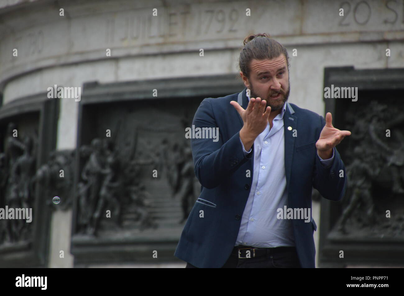 Paris, France. 22 september 2018. Global Day of the Deaf people ...