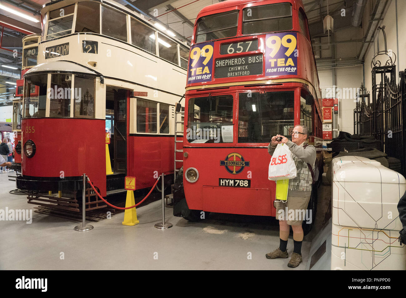 Scenes from the London Transport Museum Depot, which opens its doors to ...