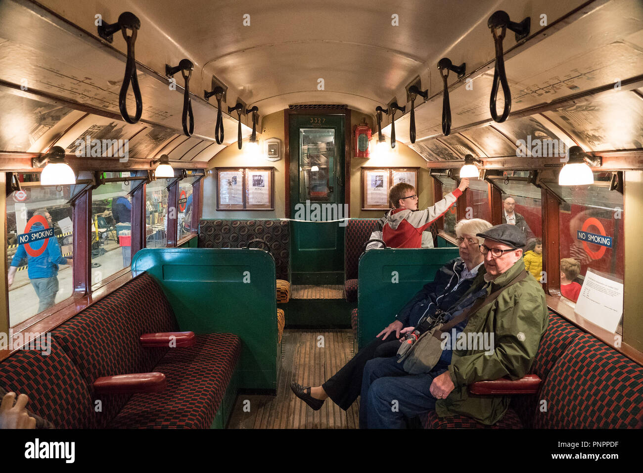 Old london tube trains hi-res stock photography and images - Alamy