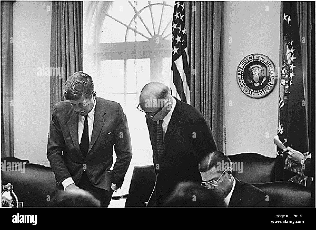 Cuban missile crisis kennedy meeting hi-res stock photography and ...