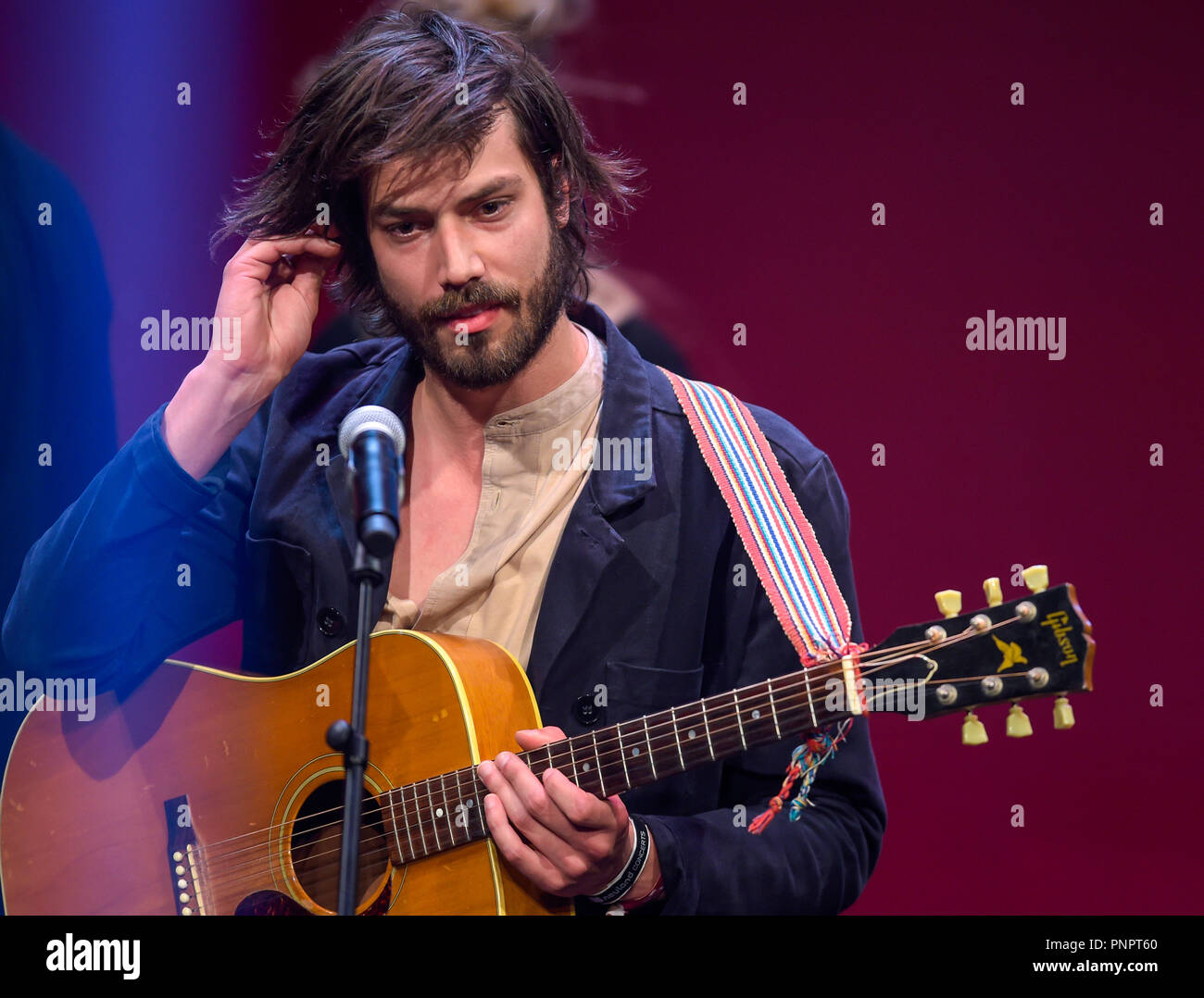 22 September 2018, Hamburg: Jasper Maekelberg, Belgian singer and ...