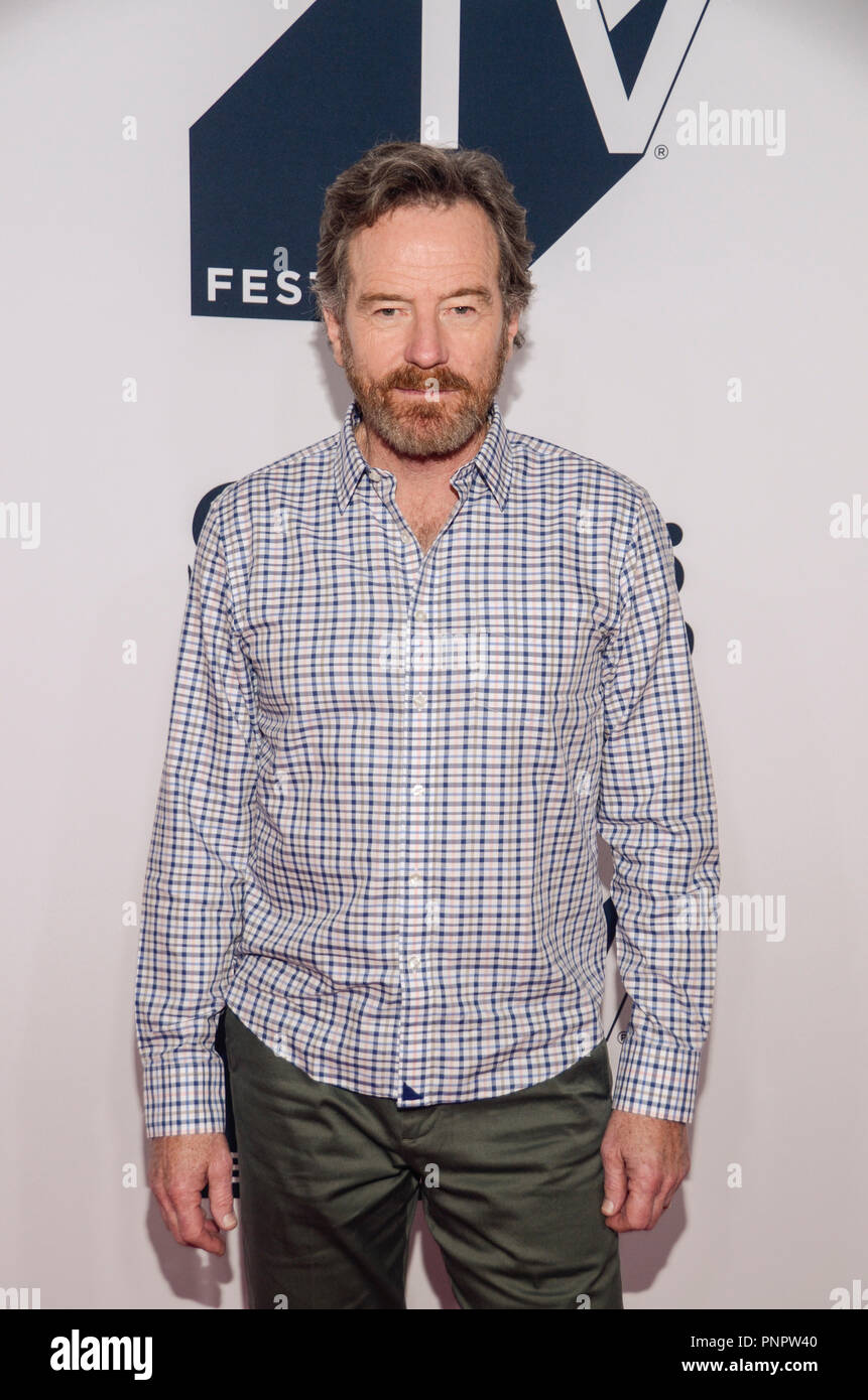 New York, NY, USA. 22nd Sep, 2018. Brian Cranston at the Tribeca TV ...