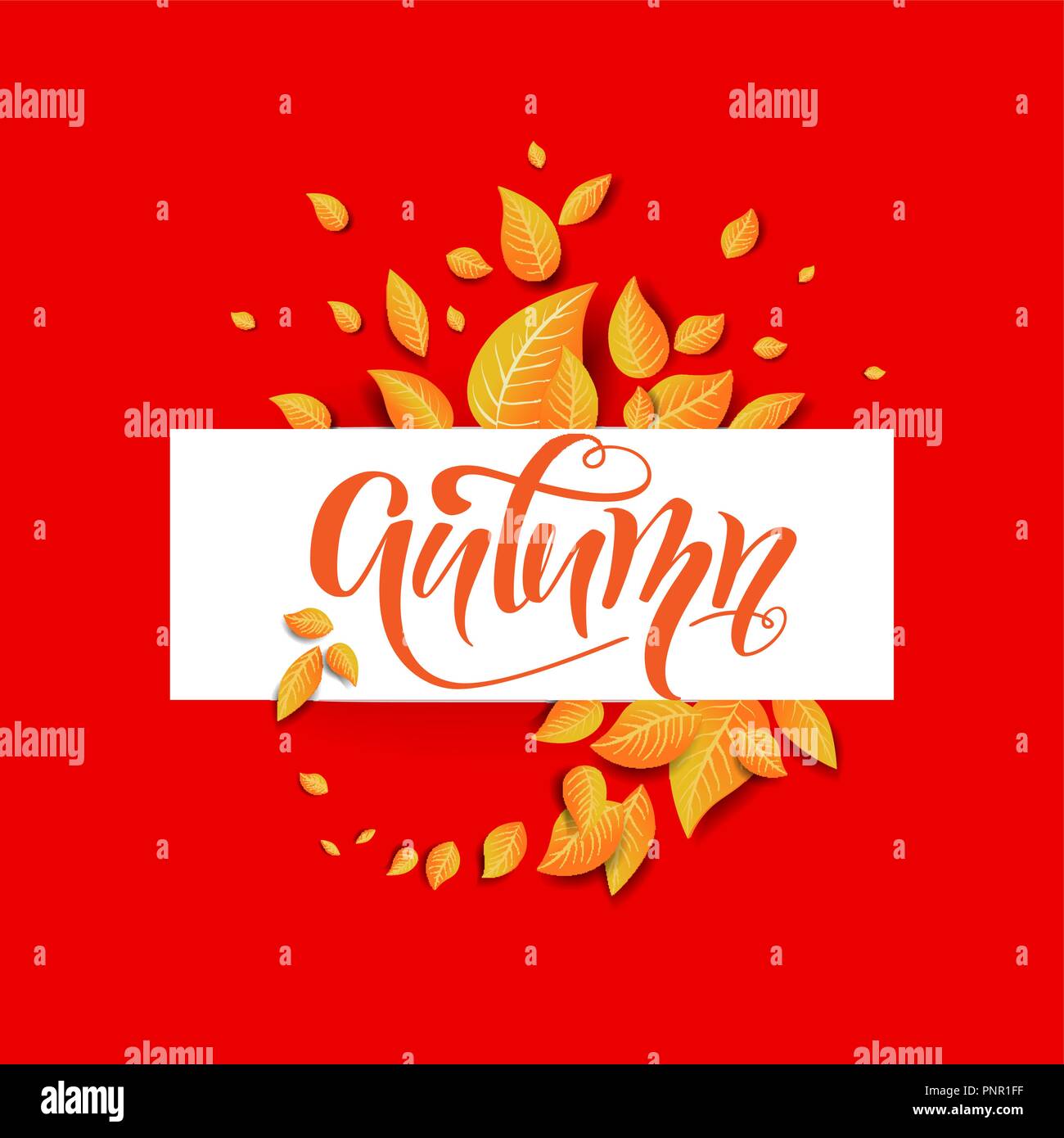 Abstract red orange paper Stock Vector Images - Alamy