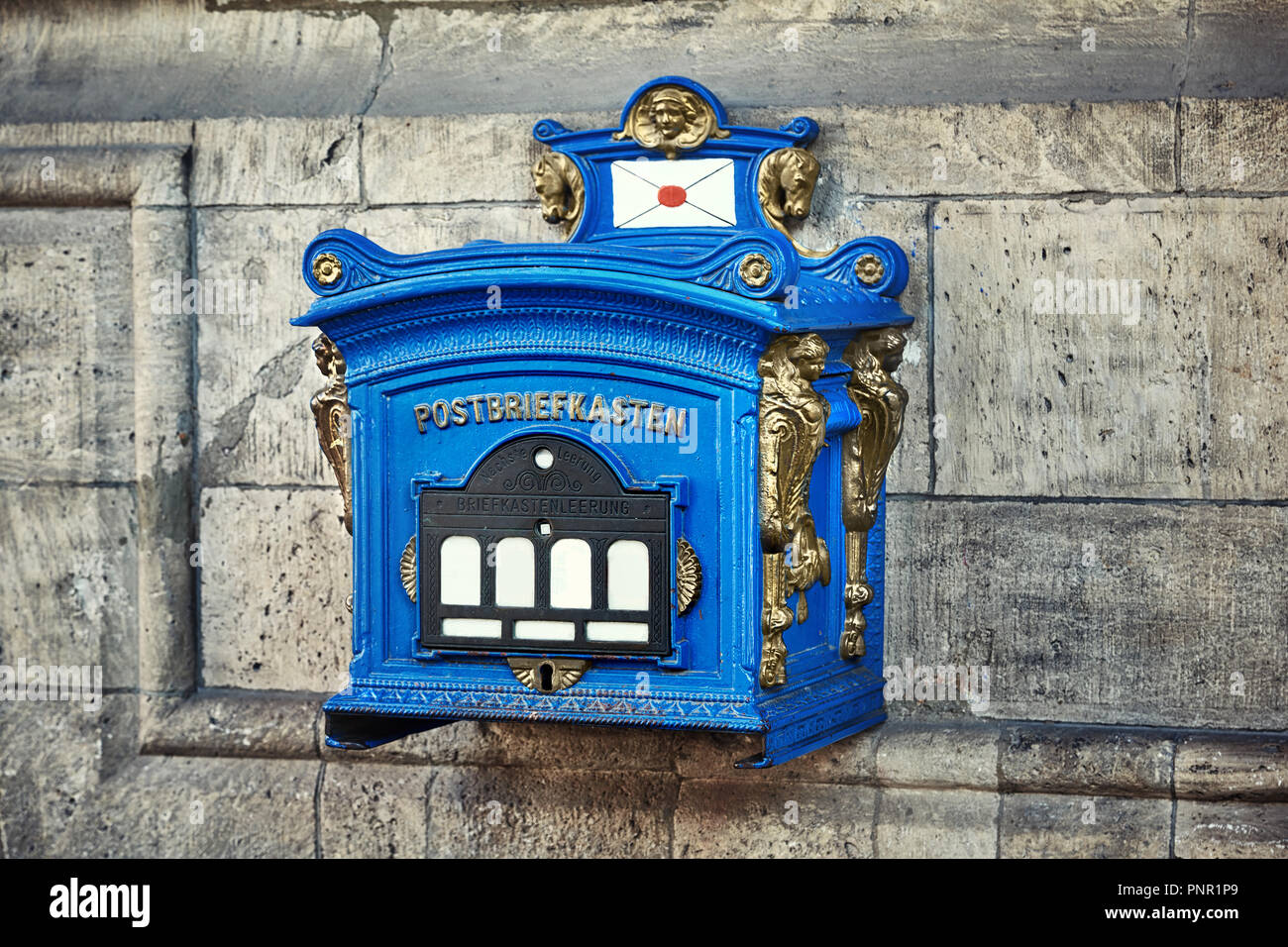 Antique german post box hi-res stock photography and images - Alamy