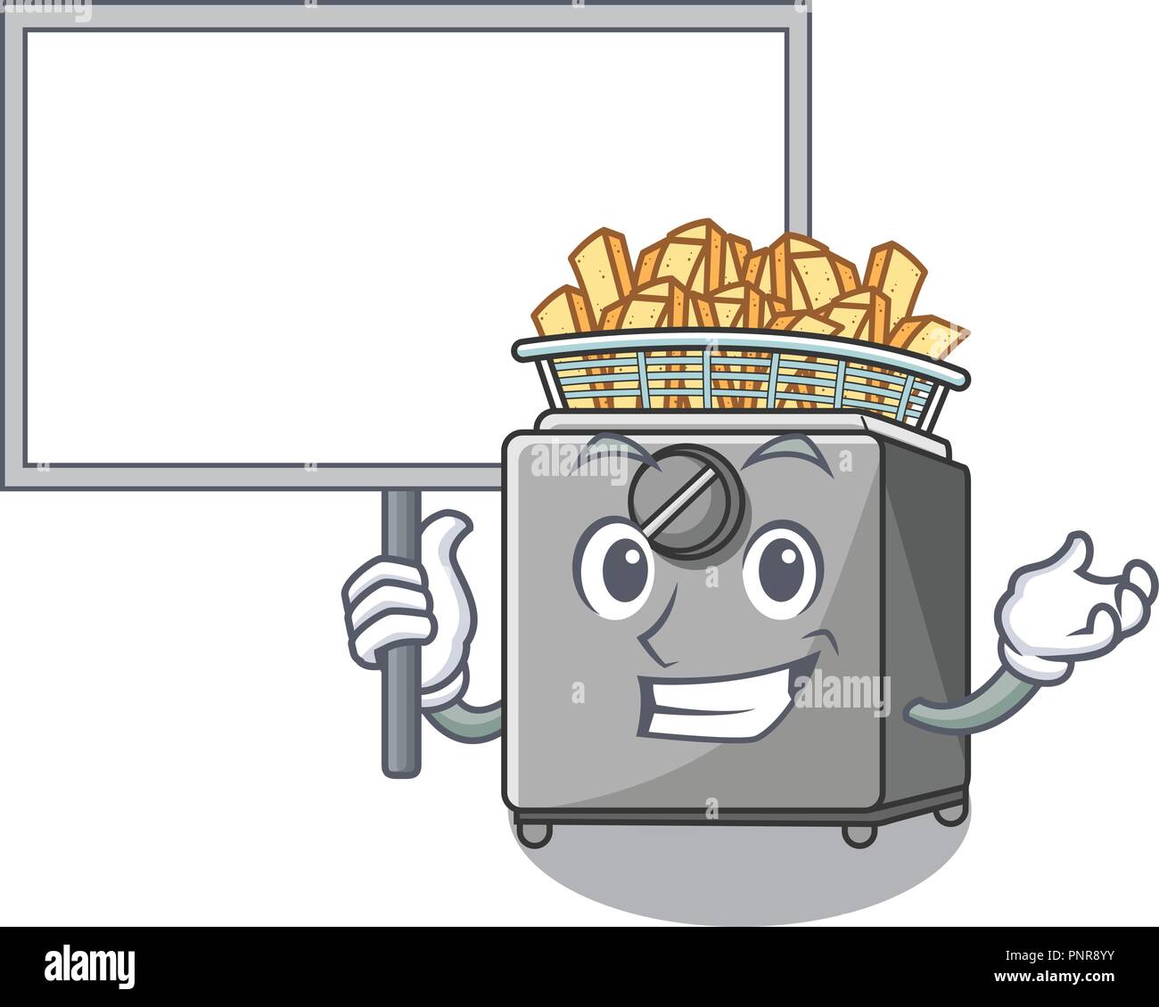 Bring board cartoon deep fryer in the kitchen Stock Vector Image & Art ...