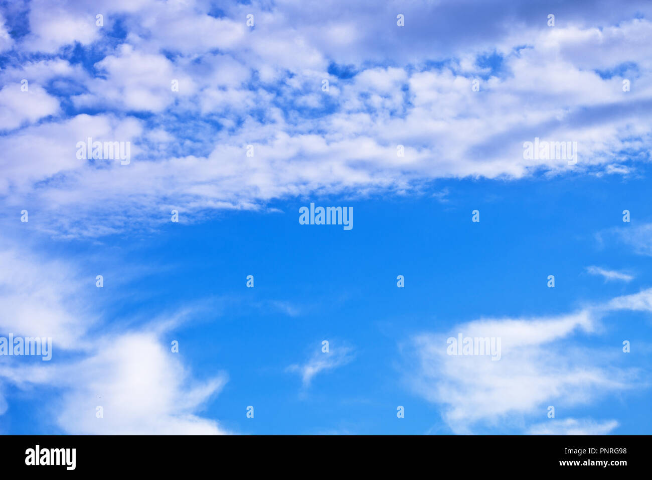 blue sky with clouds closeup Stock Photo - Alamy
