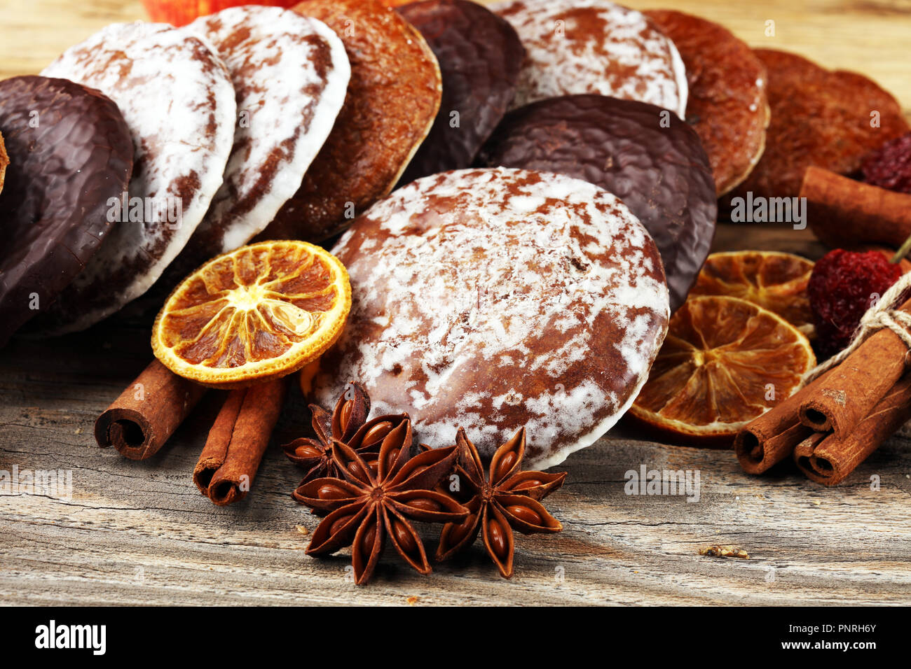 Typical German Gingerbreads such as Lebkuchen and Aachener Printen ...