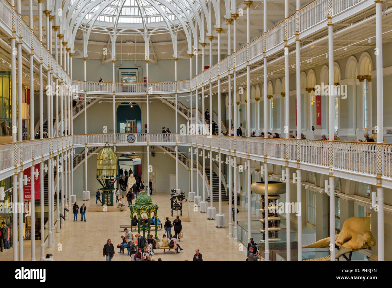 EDINBURGH SCOTLAND NATIONAL MUSEUM OF SCOTLAND INTERIOR WITH BALCONIES ...
