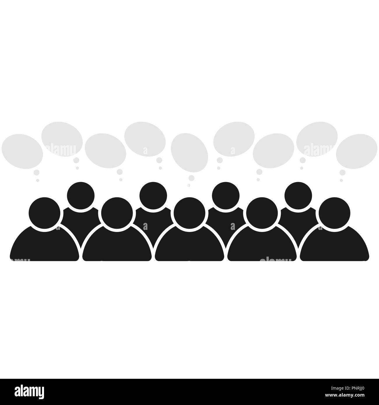 Group people business speech Stock Vector Images - Alamy