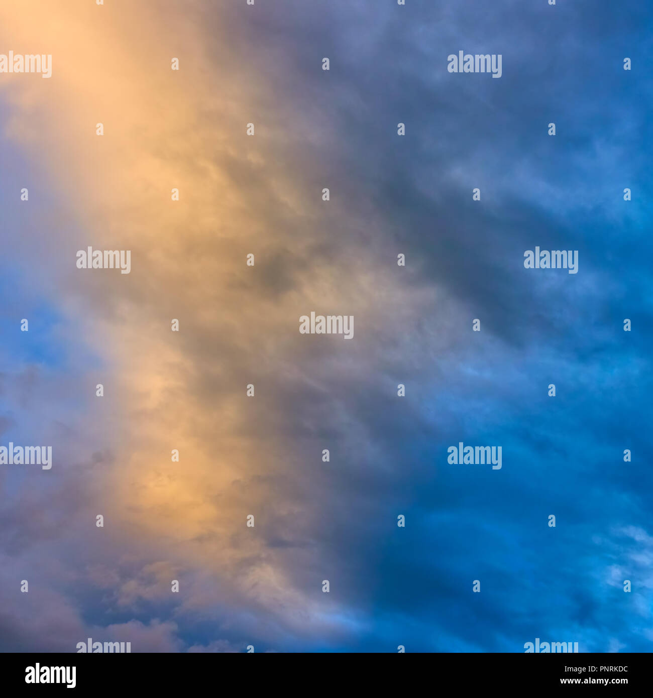 Sunset sky with colorful clouds - background with space for your own ...