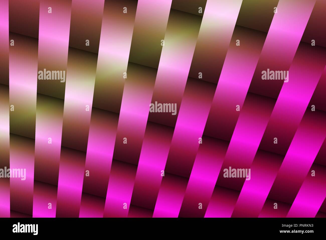 Geometric symmetrical abstract pattern of rectangular stripes in pink ...