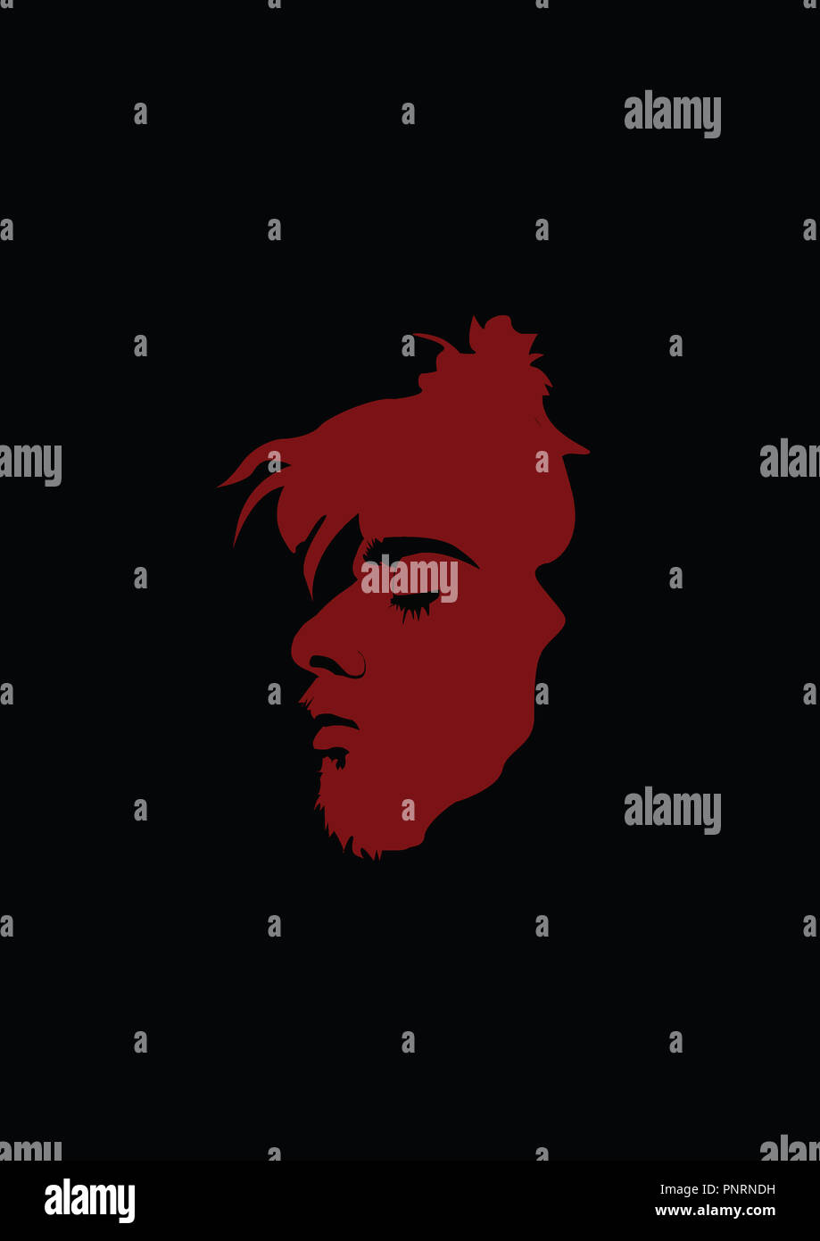 Black red drawing hi-res stock photography and images - Alamy