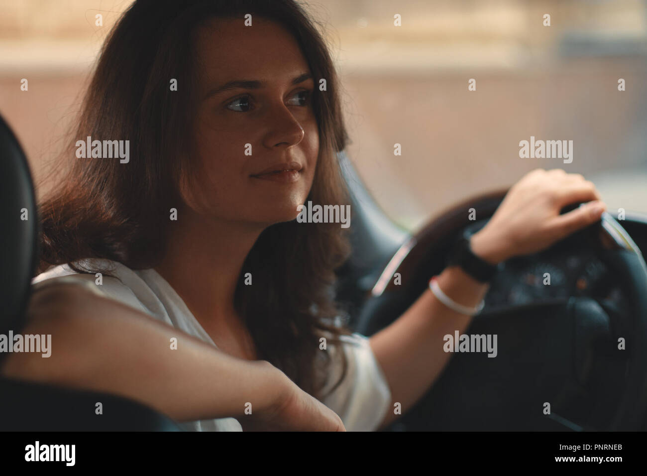 Woman Fast Driving Shift