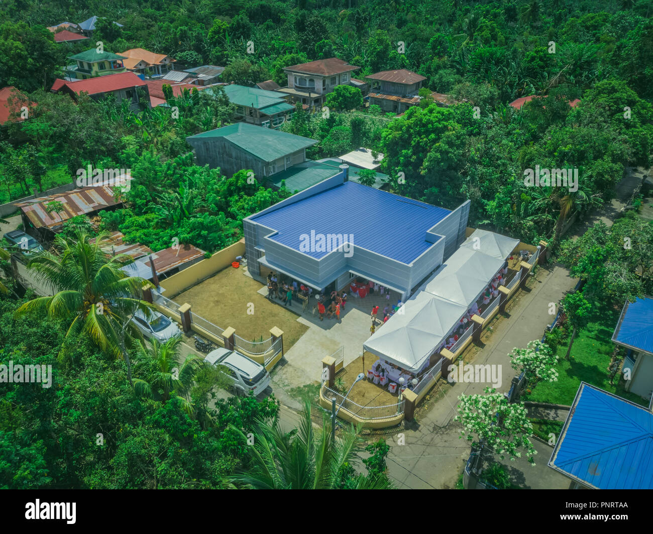Modern house in a rural area in Philippines Stock Photo - Alamy